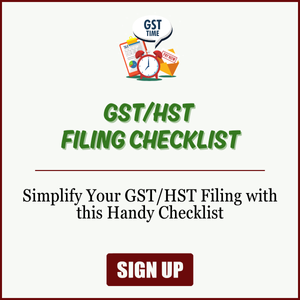 GST/HST Filing Checklist